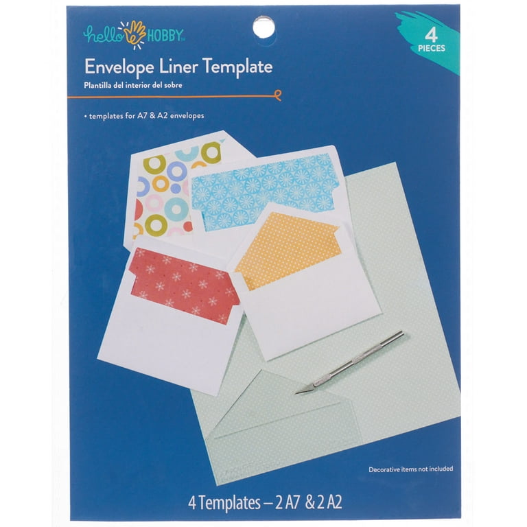 A7 Envelope Liner Template Printable