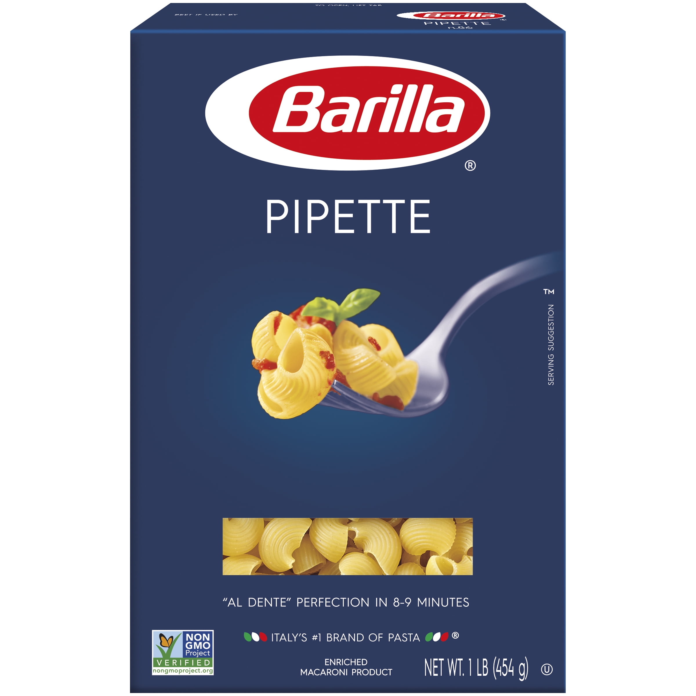 Barilla® Classic Blue Box Pasta Pipette 16 oz - Walmart.com