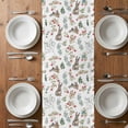 Bunny Floral Easter Table Runner - 36 Inch Long, Kitchen Dining Table ...
