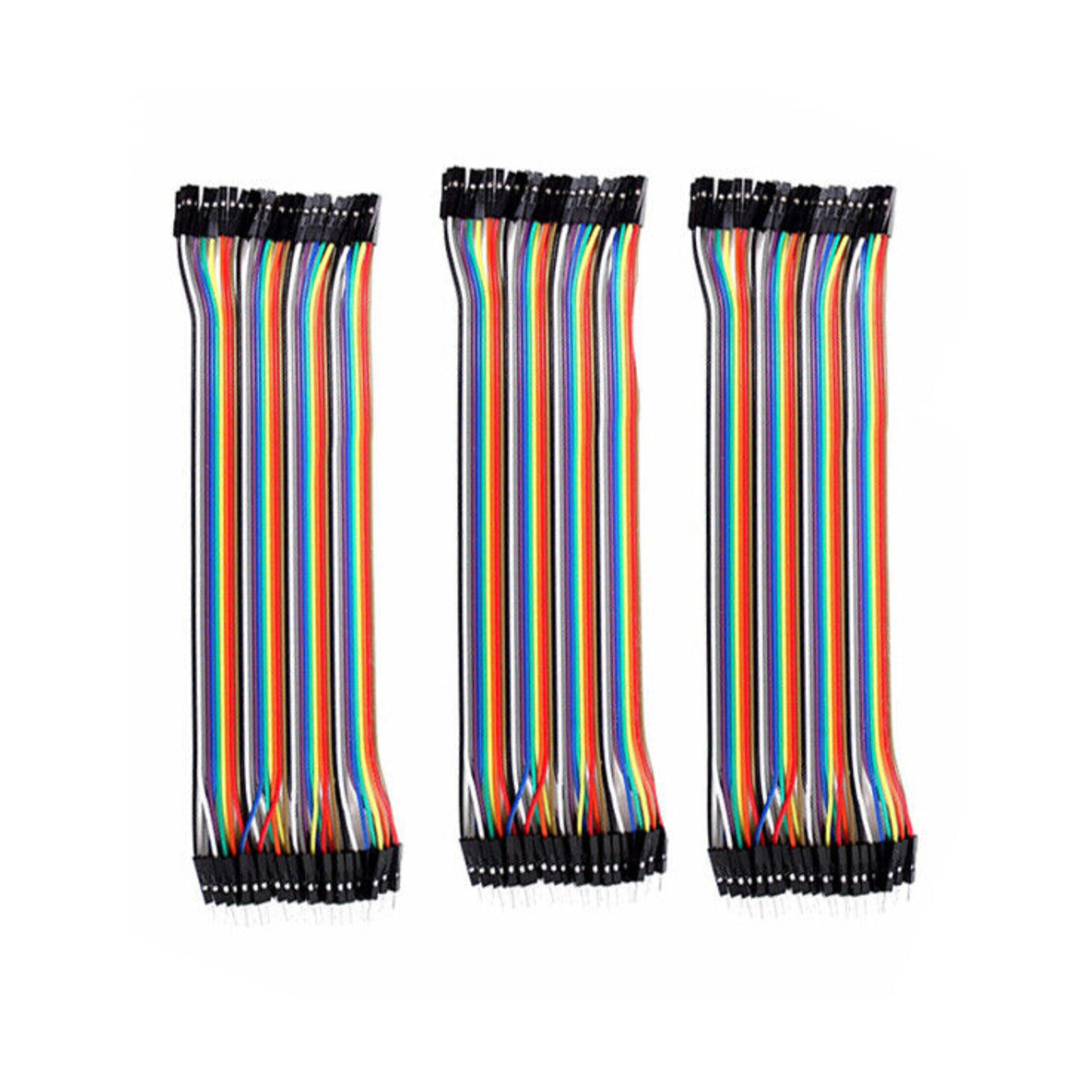 120* Breadboard Jumper Wires Male to Female Ribbon Cables Lead Kit for ...