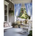 Blue Willows Outdoor Curtains for Patio, Watercolor Spring Falling Blue ...