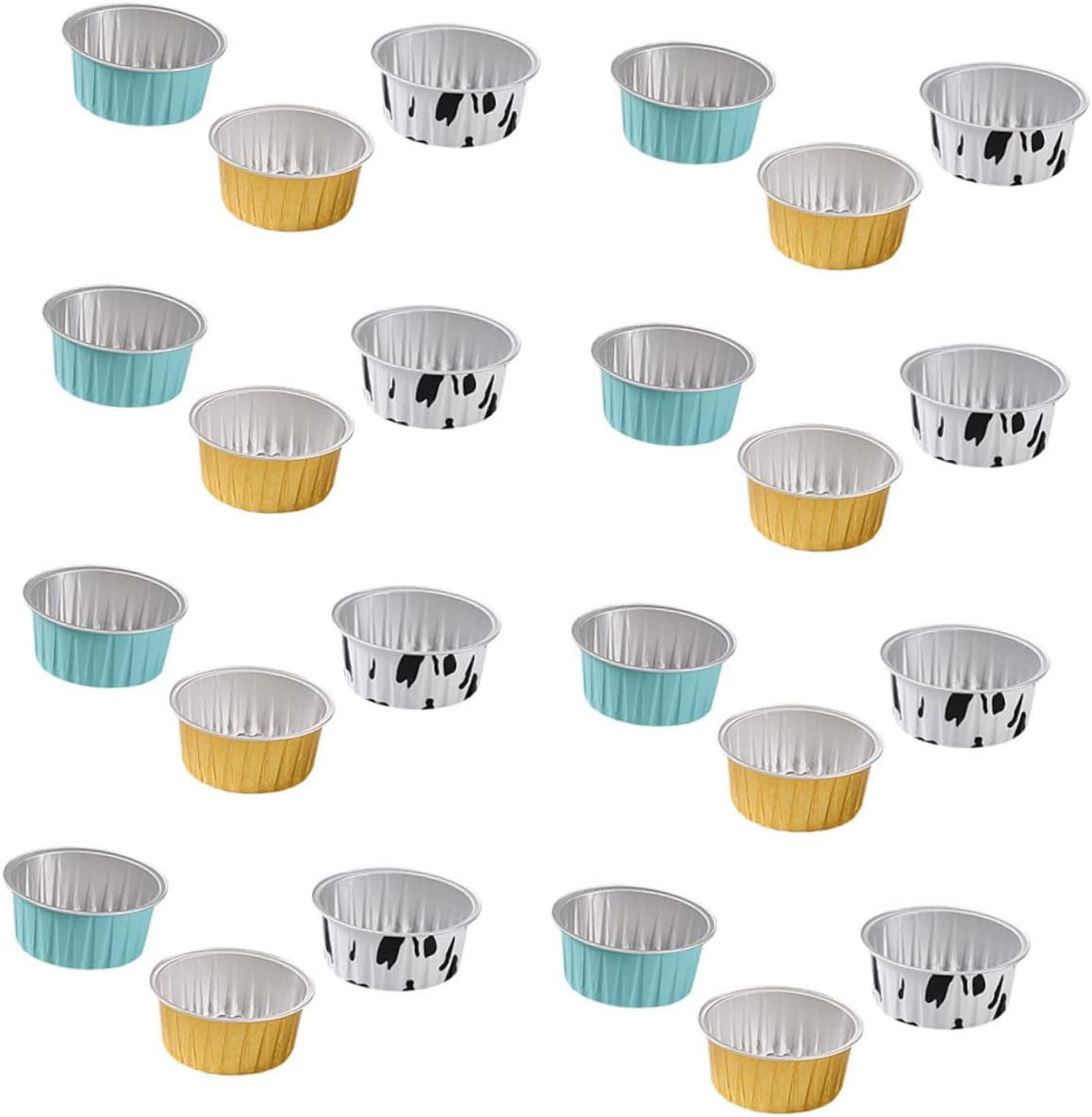 30pcs Cake Cups Mini Baking Cups Mini Cakes Cake Plates Disposable Foil ...