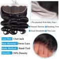 Body Wave Bundles with 13x4 Frontal Real Human Hair Extensions ...