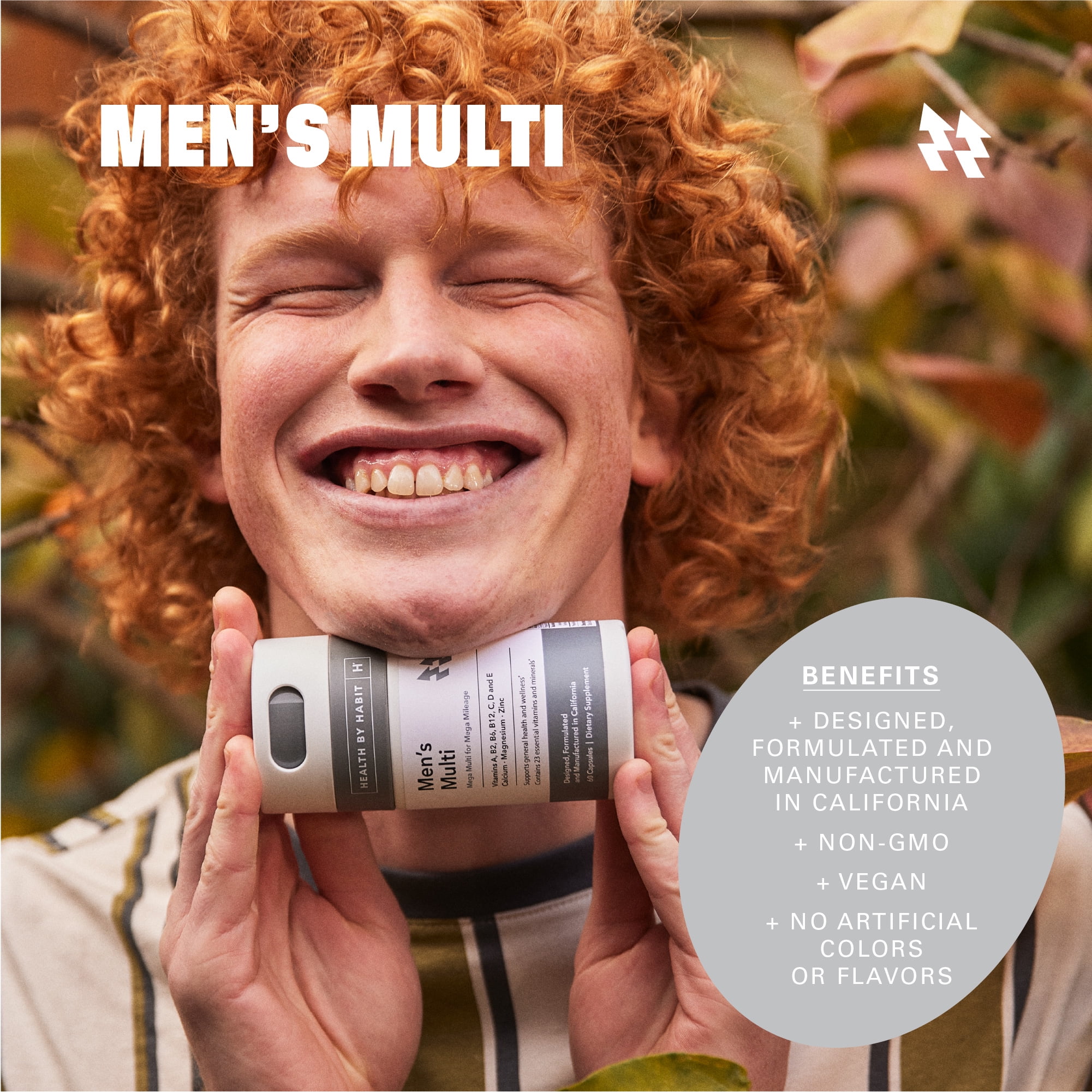 Health By Habit Multivitamin for Men, Vitamin Blend, Magnesium, Zinc ...