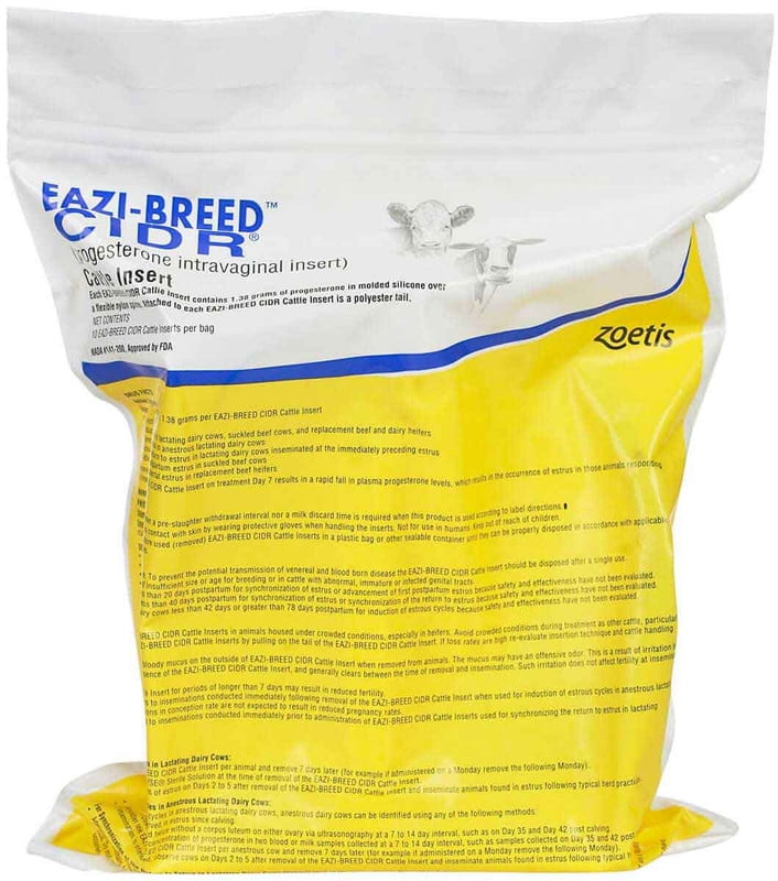 Eazi-Breed CIDR Cattle Insert 10ct - Walmart.com