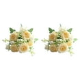 Sunjoy Tech 2Pcs Artificial Rose Flowers Decoration Pastoral Style ...
