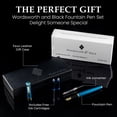 Wordsworth & Black Fountain Pen, Medium Nib Ink Pen, Sky Blue ...