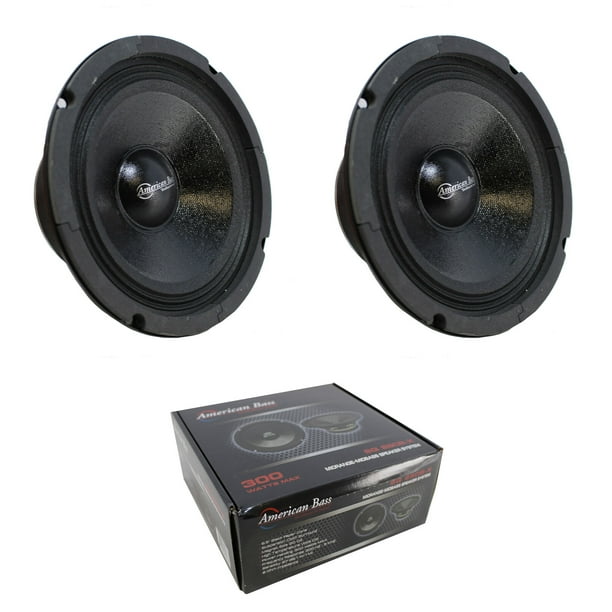 2 x 6.5" Midrange Midbass Speaker 600W 8 Ohm American Bass SQ-65CB-X ...