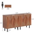 Finmind 59" Freestanding Wooden Buffet Cabinet, Sideboard Storage for ...