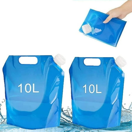2 X 10l Foldable Water Canister Portable Foldable Drinking Water ...