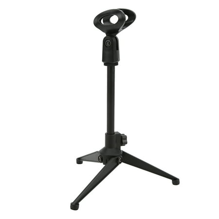 Microphone Table Stand Tripod, Detachable Design Adjustable Desk ...