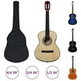vidaXL Guitar Set Classical Guitar for Beginner Set Acoustic Guitar 12 ...