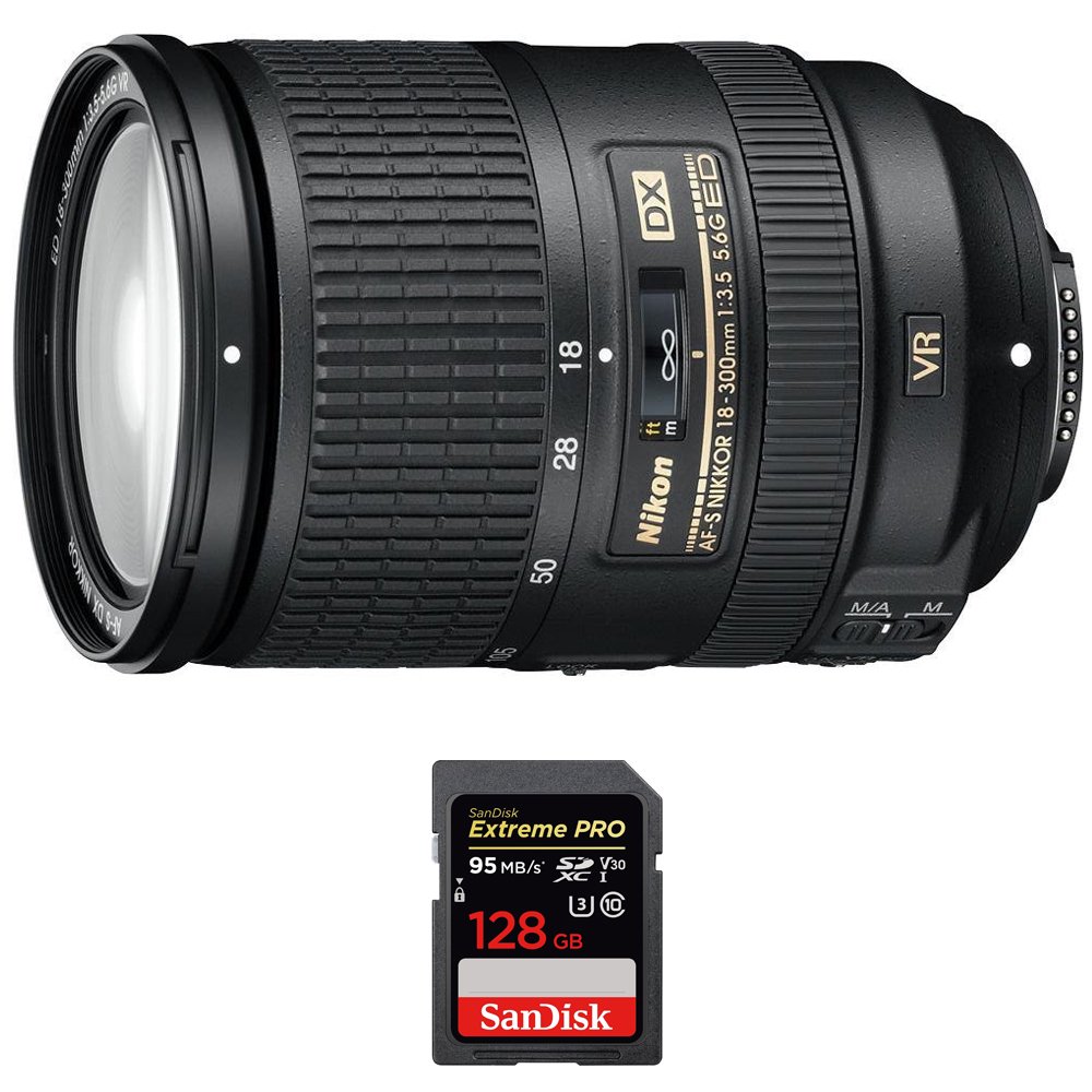 Nikon (2196) AF-S DX NIKKOR 18-300mm f/3.5-5.6G ED VR Zoom Lens with ...