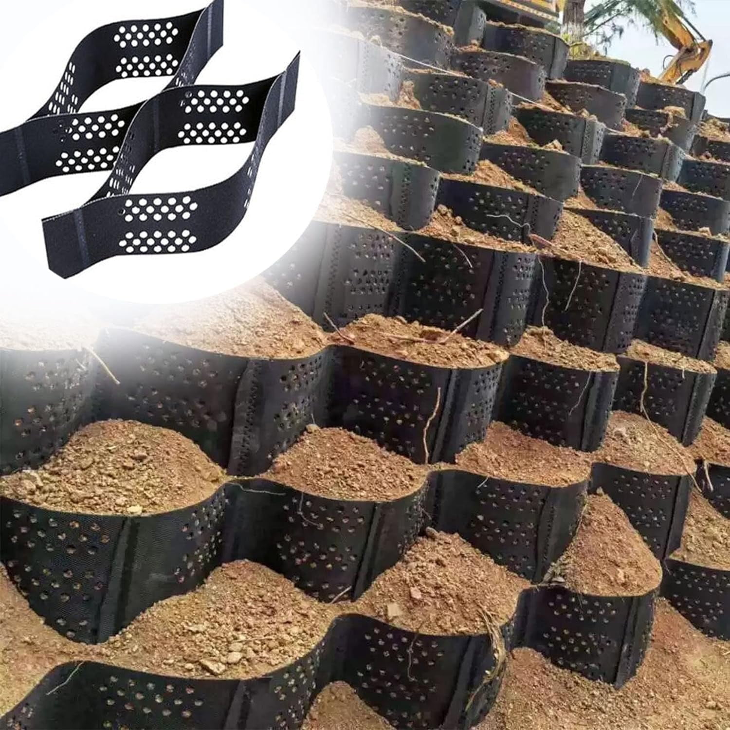 Slope Grid Erosion Control Steep Hillside Driveway Grids/geogrid 2 ...