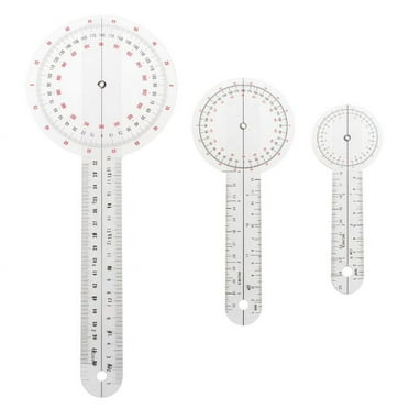 12 Inch Goniometer,Transparent Orthopedic Angle Ruler Plastic ...