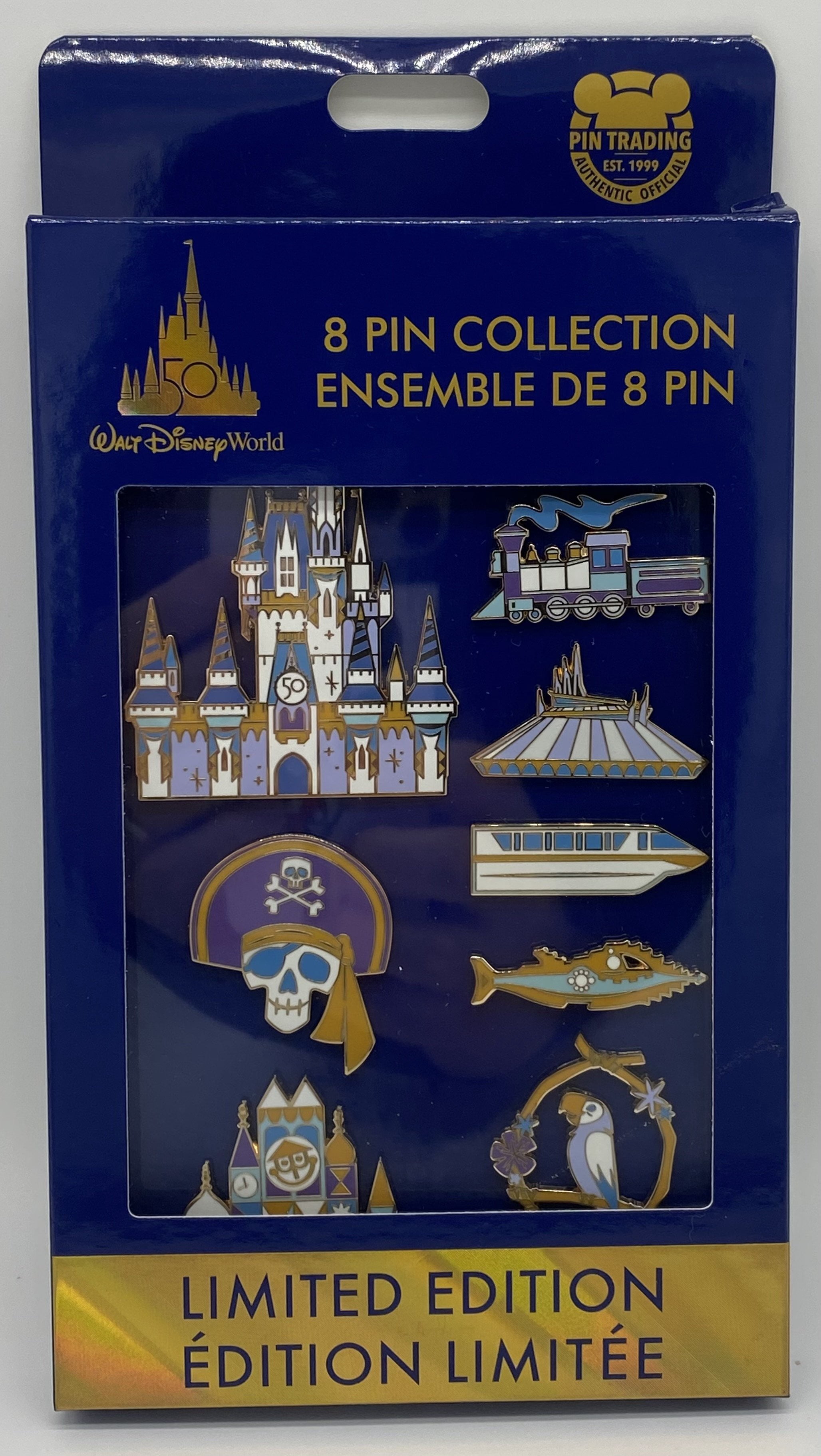 Disney Parks WDW 50th Magical Celebration Limited Pin Set of 8 New with ...