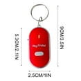 Keychain LED Light Torch Remote Sound Control Lost Key Finder Whistle ...