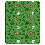 Minecraft TNT Silky Soft Plush Throw Blanket, 46" X 60" Green All-over ...