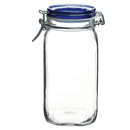 Bormioli Rocco Fido Blue Glass Jar - Walmart.com