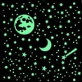 Pcs Glow In The Dark Luminous Stars And Moon Planet Space Wall Stickers ...