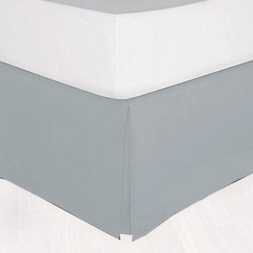 11-Inch Drop Queen/XL Queen/Cal Queen Size 60" x 84"Silver Grey Solid ...