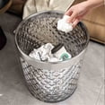 Transparent Minimalist Universal Wastebasket With Wavy Design For Home ...