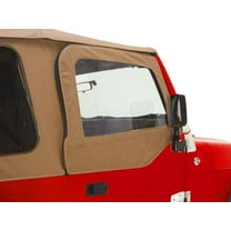 Rampage Door Skins for 1987-1995 Jeep Wrangler YJ | Black Denim Vinyl ...