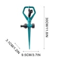 360 Degree Rotating Lawn Sprinklers Automatic Garden Watering System ...
