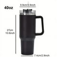 1200ml 304 Stainless Steel Insulated Water Bottle Thermal Coffee Car