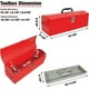Torin 19" Portable Steel Tool Box with Metal Latch Closure and ...