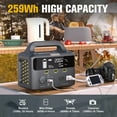 GOOLOO Discovery 300 Portable Power Station 259Wh, 300W Solar Generator ...
