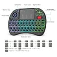 Rii X8 Mini Wireless Keyboard, RGB Backlit, Touchpad, Compact QWERTY ...