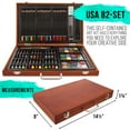 U.S. Art Supply 82-Piece Deluxe Art Set - Complete Wooden Pro Kit for ...