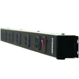 12 Outlet, 4 foot power strip. 15A. with 6ft Power Cord. 14 AWG, black ...