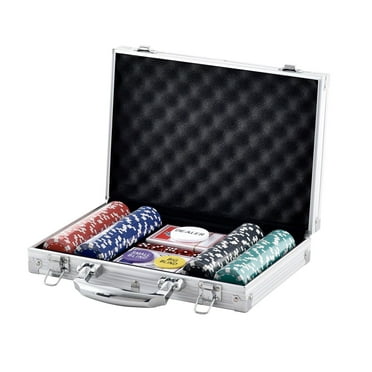 HEITOK 500PCS 11.5g Professional Poker Chip Set with Aluminum Case for ...