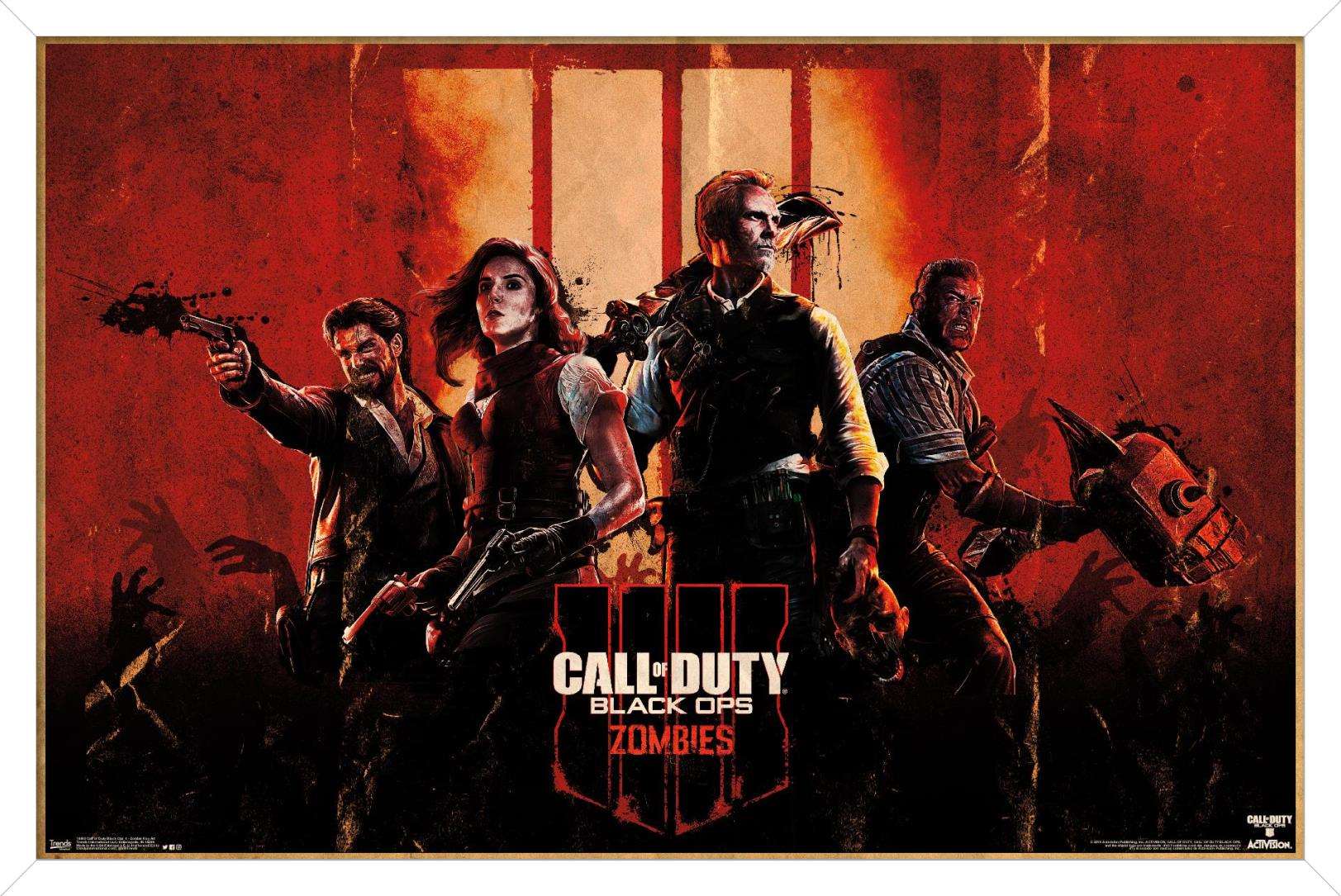 Call of Duty: Black Ops 4 - Zombie Key Art Wall Poster, 14.725" x 22. ...