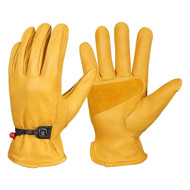 Guantes de jardinería de cuero para mujeres-Guantes de trabajo para ...