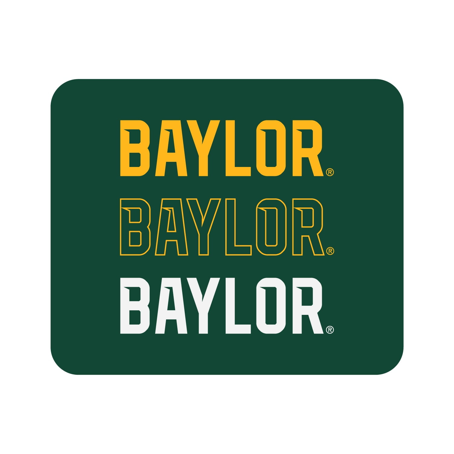 Green Baylor Bears Wordmark Logo Mouse Pad - Walmart.com