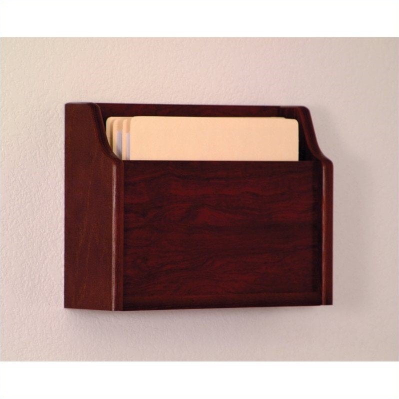 Wooden Mallet Deep Pocket File Holder in Mahogany - Walmart.com