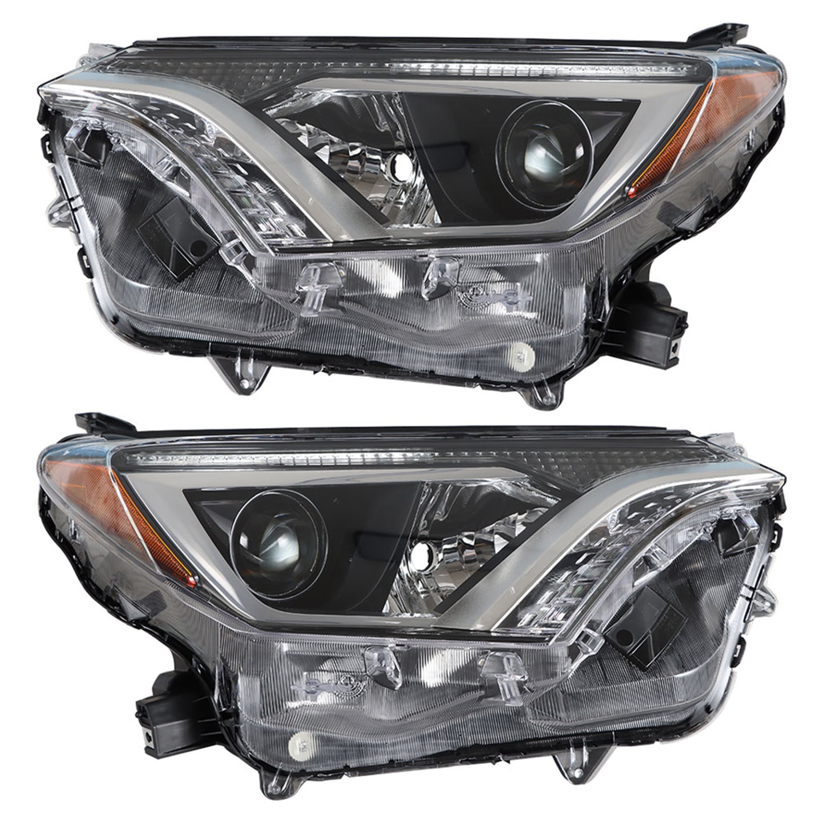 Labwork Headlights Halogen Headlamps Left+Right For 2016 2017 2018 ...