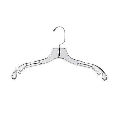 INTERNATIONAL HANGER Black Plastic Bottom Hanger with Pinch Grips, 50 ...