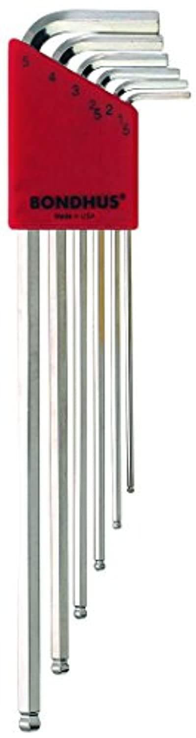 Metric Hex (Allen) Balldriver® Extra Long Arm L-Wrench Set, 6pcs 1.5mm ...