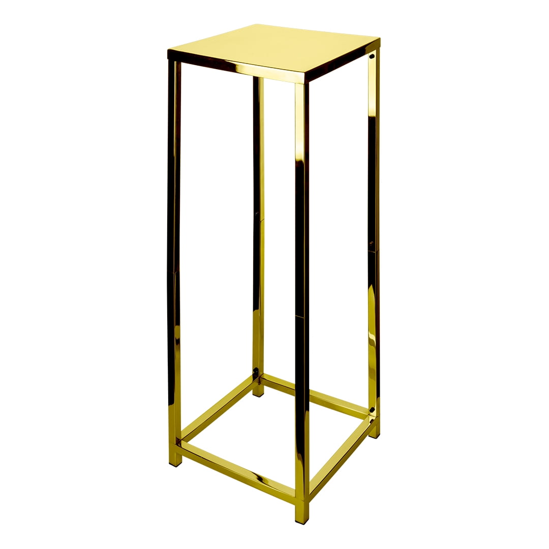 Koyal Wholesale Metal Stand Gold Metallic Chrome Finish, 29 x 10-Inch ...