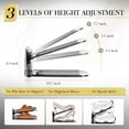 Shoe Slots Organizer 12 Pack - Shoe Stacker,3 Levels Adjustable,Space ...