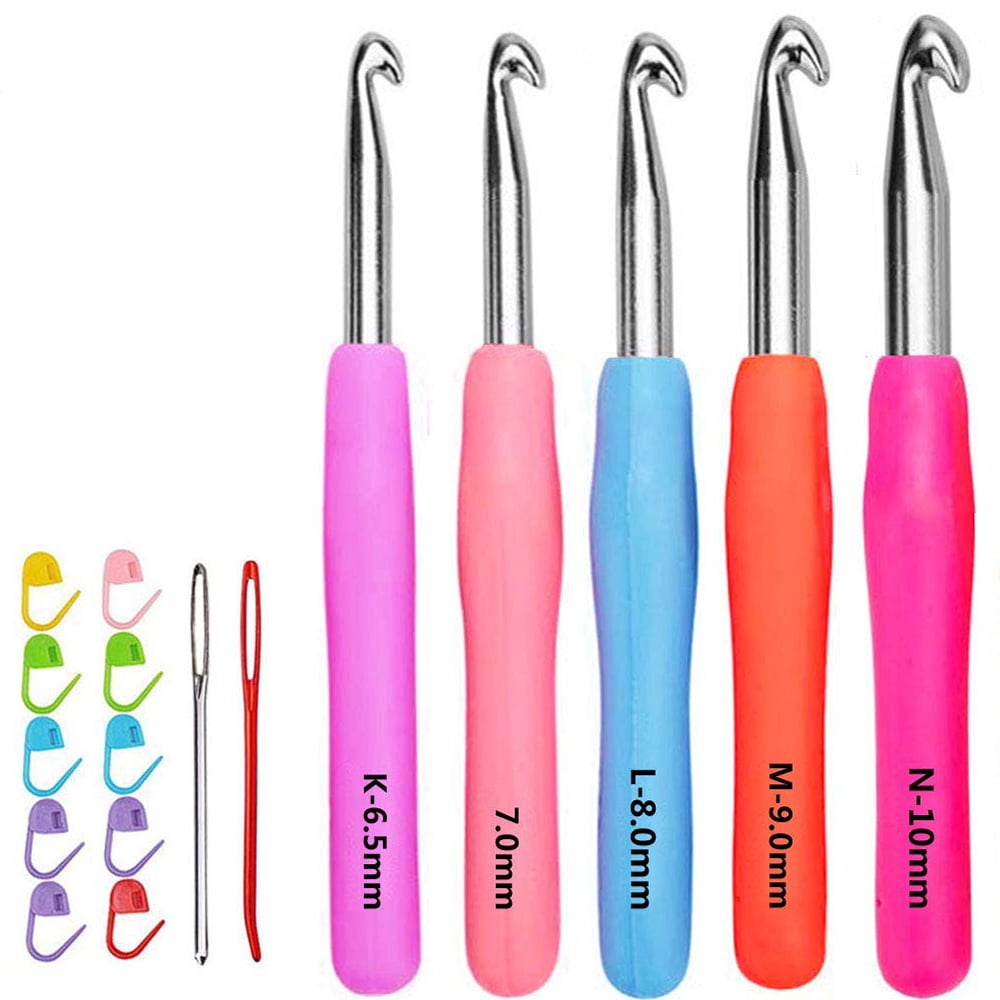 Click here for Mikewe 5 Pack Crochet Hooks Set  Full Size Ergonom... prices