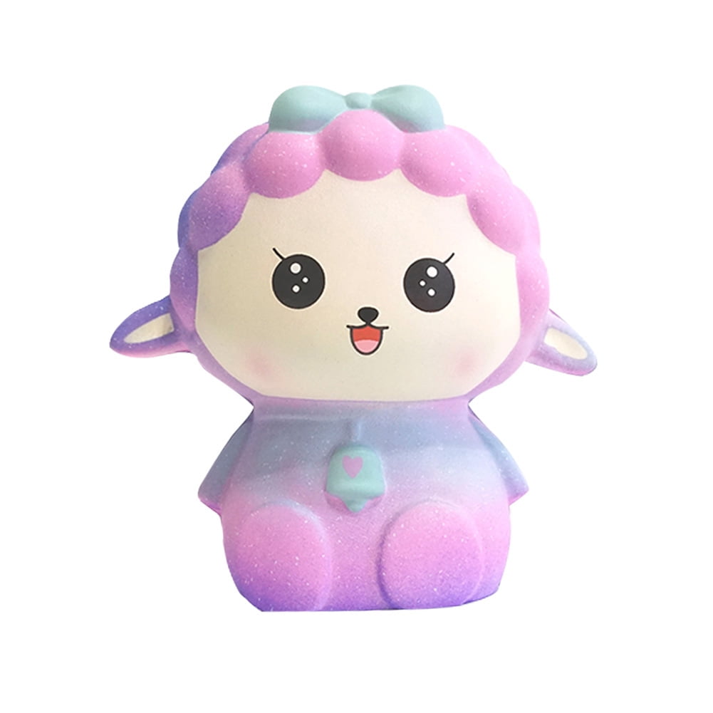 Jumbo Squishy Cute Blue Lamb Cream Scented Slow Rising Decompression ...