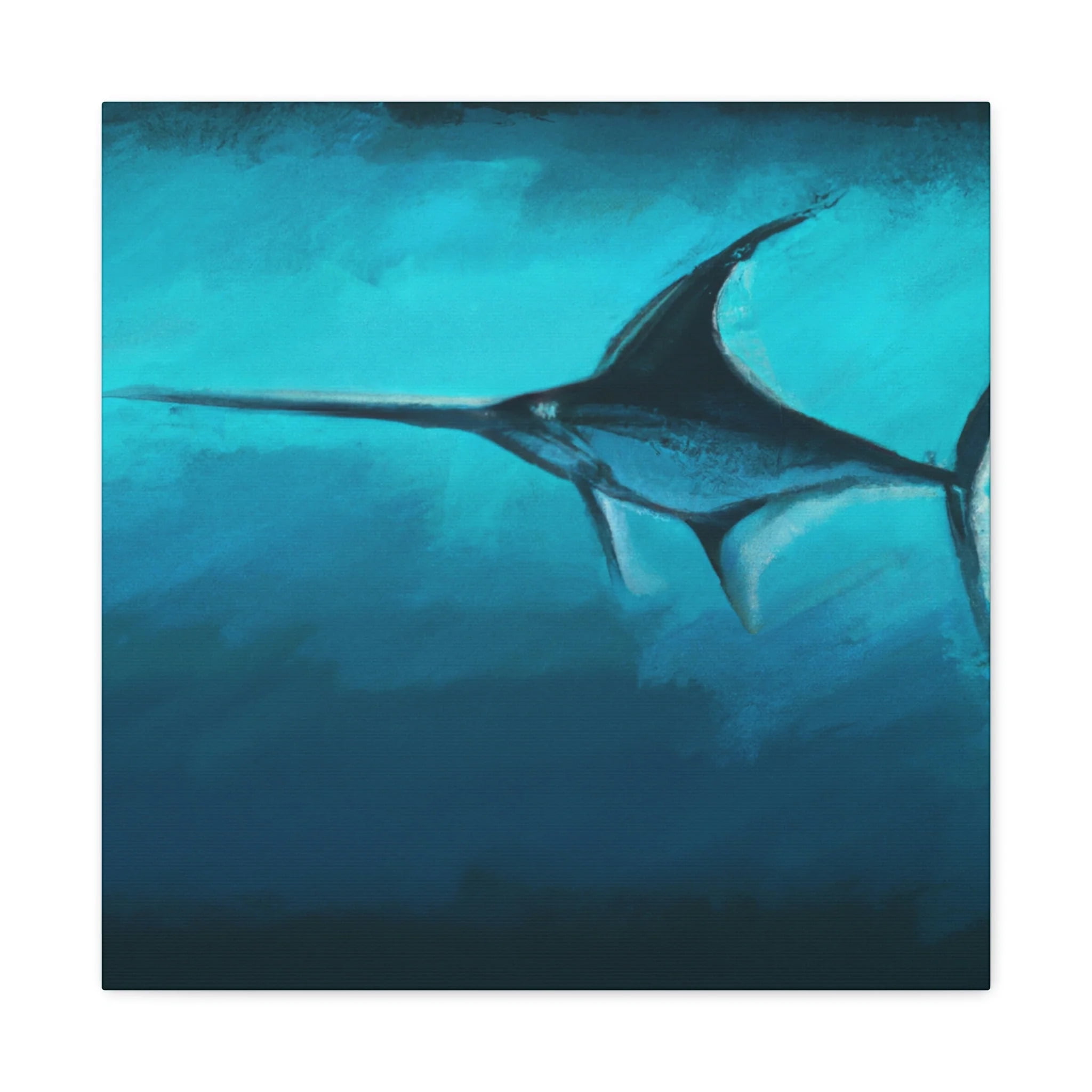 Swordfish in Moonlight - Canvas - Walmart.com