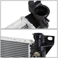 DNA Motoring Aluminum Radiator for 1985-1996 Ford F150/F250/F350/Bronco ...