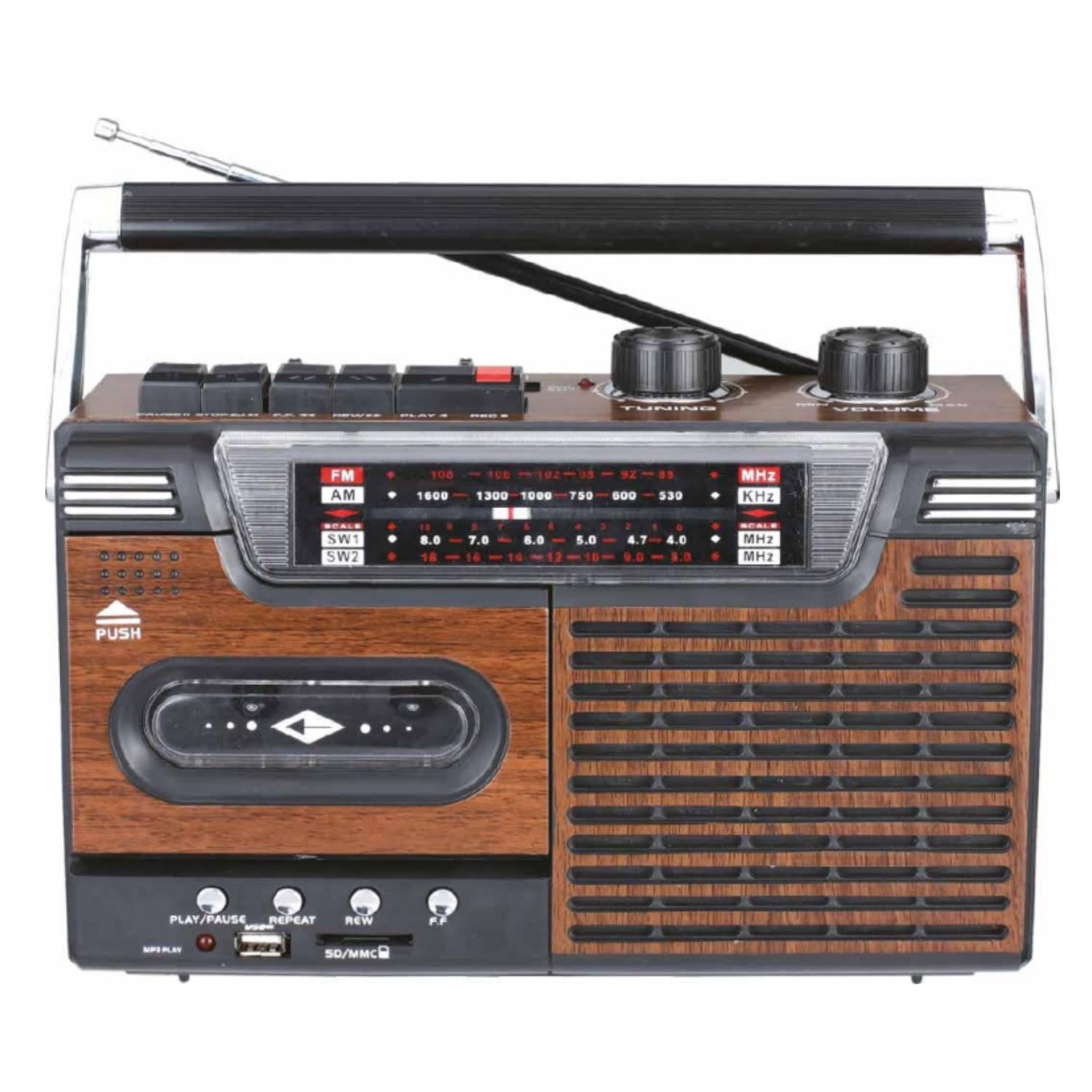 Radio Cassette Retro Bluetooth Usb Aux 20W Rms Audio Pro | Knasta Chile Radio Cassette Retro Bluetooth Usb Aux 20W Rms Audio Pro | Knasta Chile