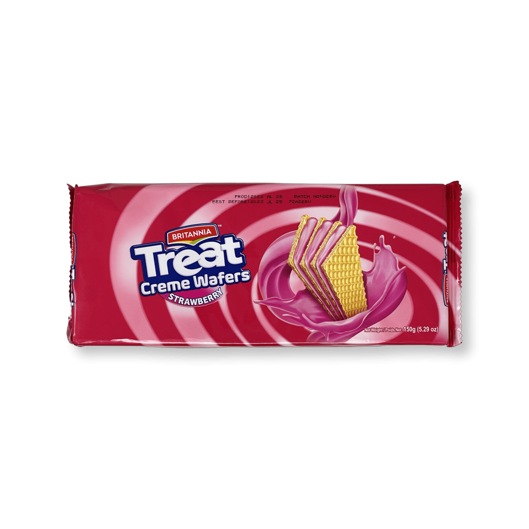 Click here for Britannia Treat Wafer Strawberry 150 G prices